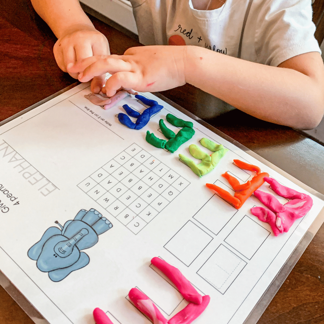 Alphabet Play Dough Mats - Simply Learning Together